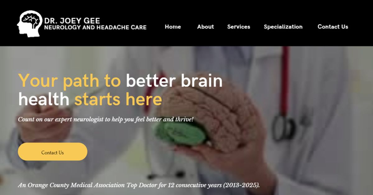 Dr. Joey Gee Neurology